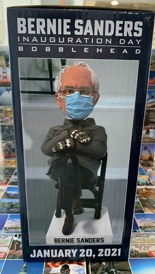 Bernie Sanders Inauguration Bobblehead, Mittens Mask 1-20-2021 | eBay