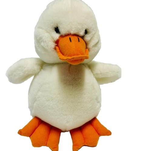Russ Plus Inc White Sitting DUCK Duckling Plush 10" Stuffed Animal ...