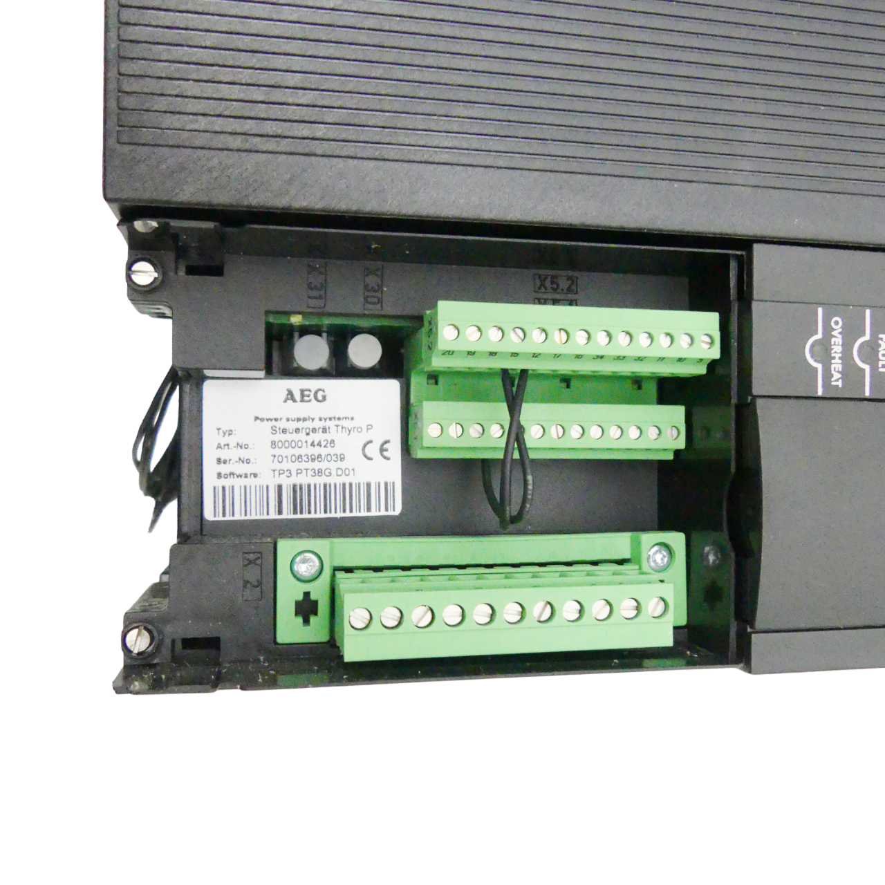 AEG TYRO P 1P 400-37 H 1P400-37H THYRISTOR POWER CONTROLLER 2000000260 ...