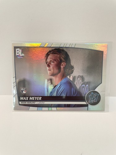 2023 Topps Big League Max Meyer #206 Rookie Uncommon Foil Miami Marlins ...