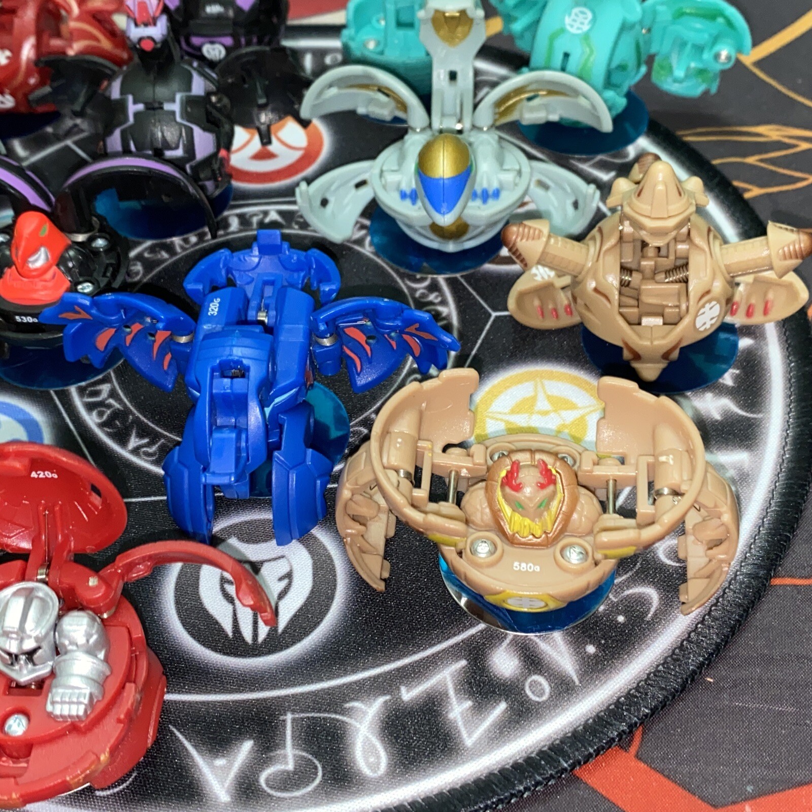 Bakugan Battle Brawlers Lot of 14 Skyress Gorem Sirenoid Oberus ...