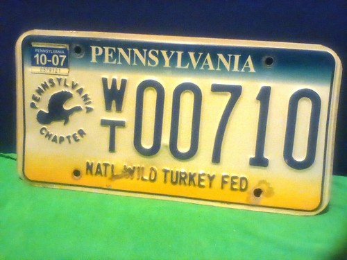 Very Rare Pennsylvania National Wild Turkey Federation REAL License ...