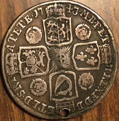 1743 UK GB GREAT BRITAIN SILVER SHILLING COIN | eBay