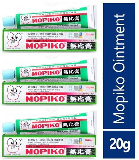 NEW x6 MOPIKO Ointment Soothe Insect Mosquito Bites itching cream 20g ...