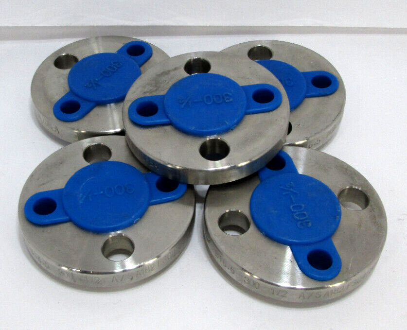 ** Lot of 5 ** 1/2" Stainless Steel Flange ~ B16.5 300 A/SA182 F304L ...