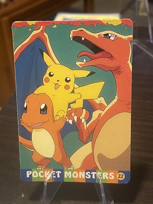 Pokemon CHARIZARD/PIKACHU Pocket Monsters 22/24 Vending Sticker ...
