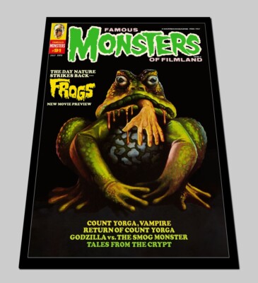 FAMOUS MONSTERS OF FILMLAND #91-Warren Magazine Cover 1972-18” X 24 ...
