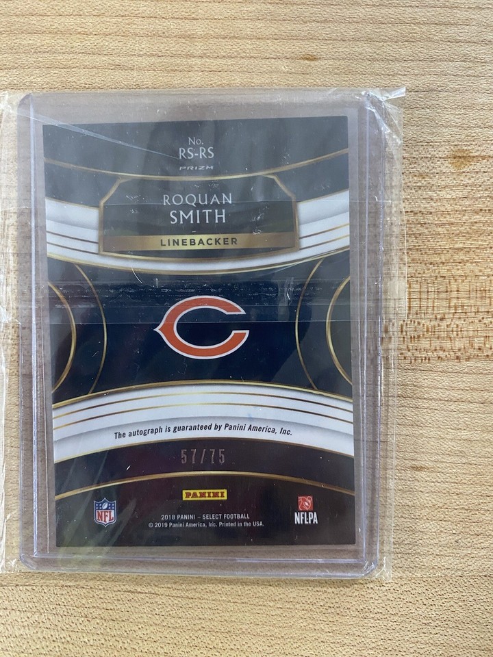ROQUAN SMITH Rookie AUTO 2018 Panini Select RED /75 Signatures RAVENS ...