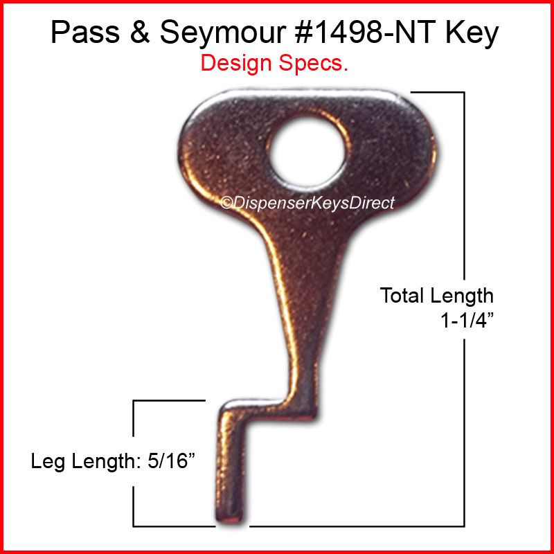 Pass & Seymour #1498-NT Tamper Proof Electrical Switch Key - (12/pack ...