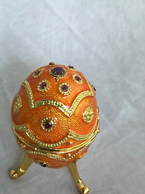 LIMITED EDITION FABERGE EGG SHAPE MUSIC TRINKET BOX | eBay