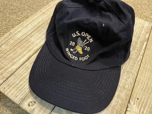 US Open 2020 Navy Blue Winged Foot Hat Cap USGA Member Strapback Golf ...