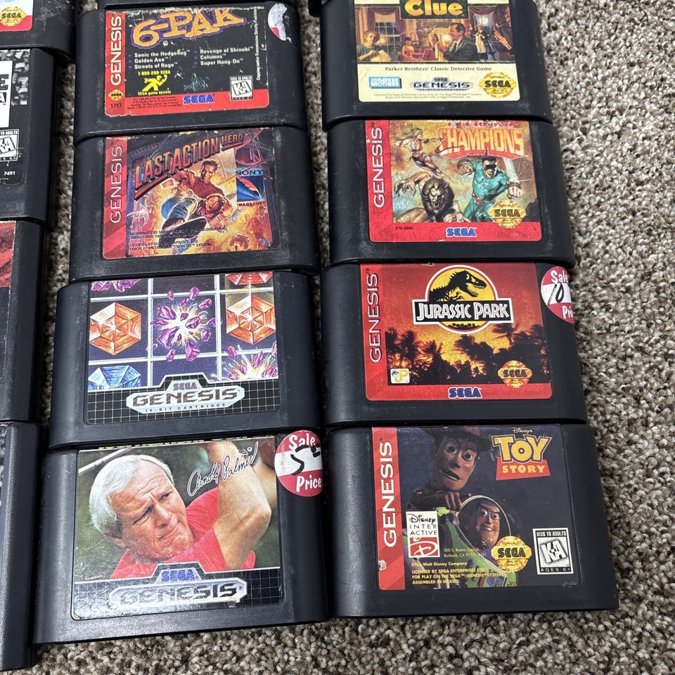 Sega Genesis Game Lot Tested Lot Of 20 Classic Retro Games | eBay