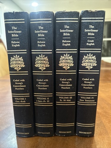 Interlinear Hebrew-Greek-English Bible:Hebrew-English, HC by Green VG 4 ...