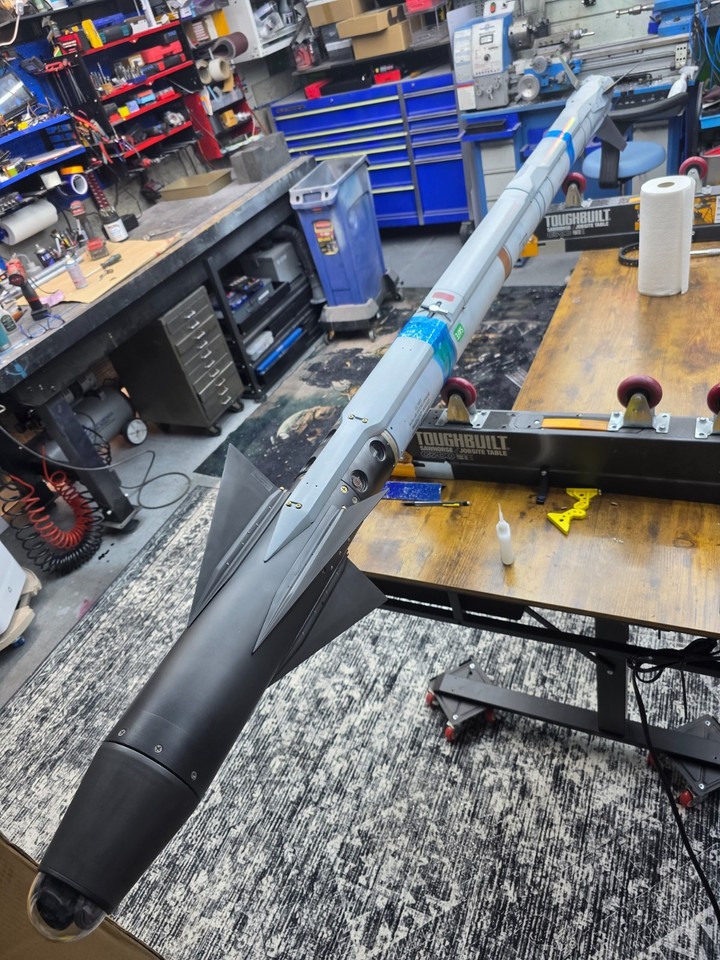 AIM-9X Sidewinder Missile Full Scale Inert Replica - Extreme Detail ...