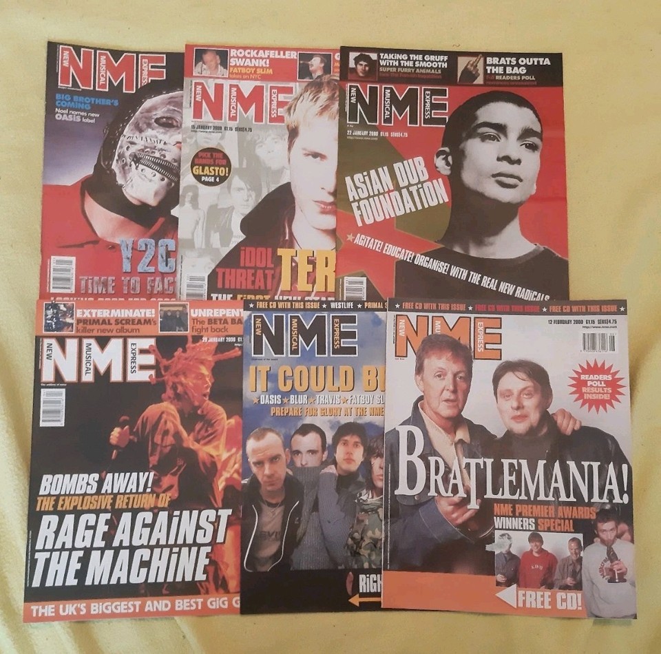 17 X NME Magazines New Musical Express 2000 8th Jan - 29th April ...