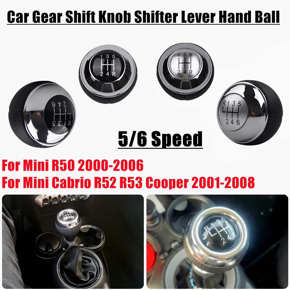 For Mini Cabrio R52 R53 Cooper 2001-2008 R50 Gear Shift Knob Shifter ...