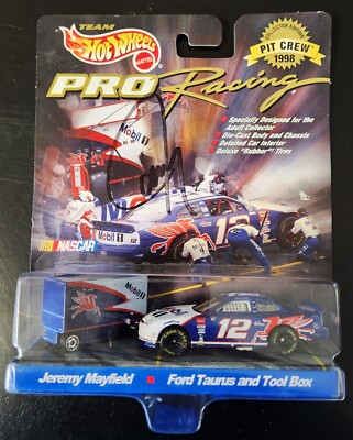 Jeremy Mayfield Owensboro KY Autograph 1998 Hot Wheels Pit Crew Diecast ...