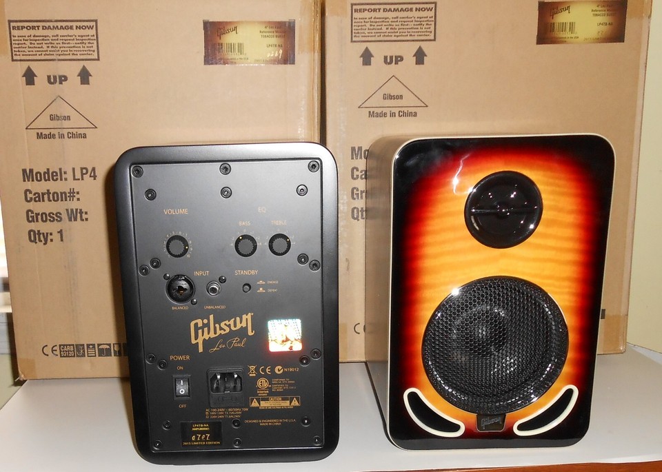 Gibson Les Paul LP4 Reference Monitor in Tobacco Burst - Pair | eBay