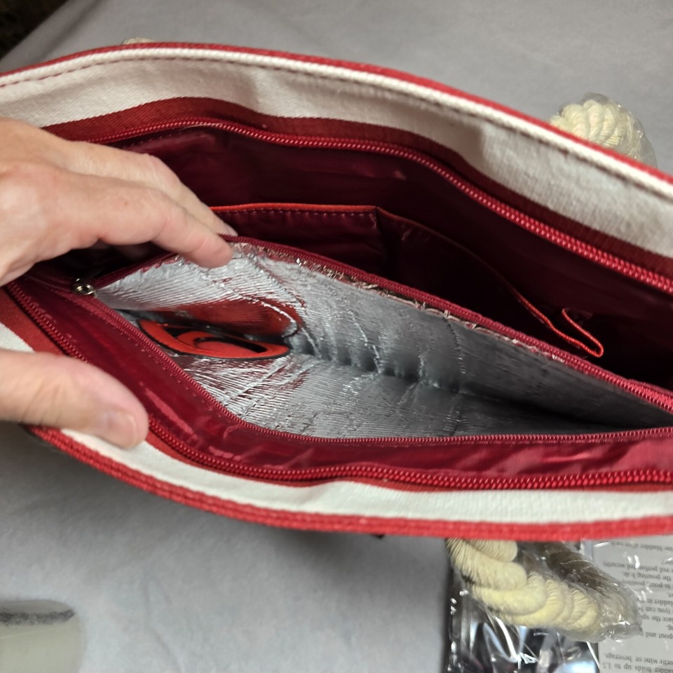 Porto Vino Wine Beverage Beach Bag Purse Hidden Spout Dispenser ...