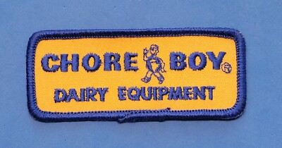 VINTAGE CHORE BOY DAIRY EQUIPMENT UNIFORM PATCH (RARE FIND) NEW OLD ...