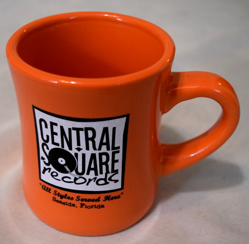 Central Square Records Seaside Florida Ceramic Coffee Mug Cup Orange ...