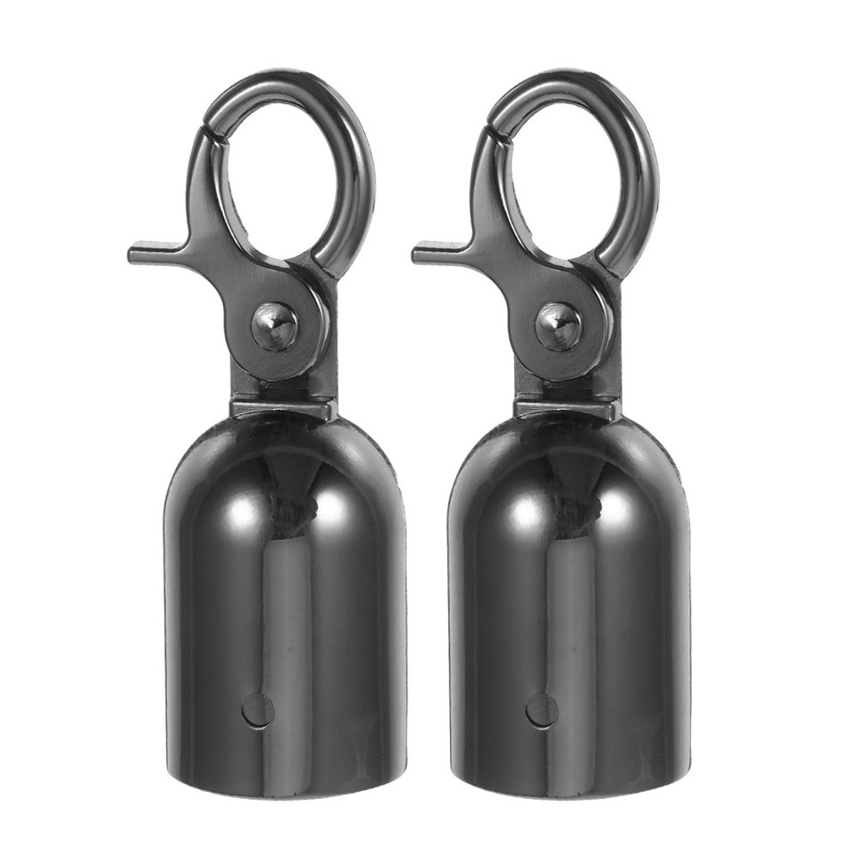 2 Pcs Zinc Alloy Rope Connector Lobster Clasp Caps Guardrail Cord End ...