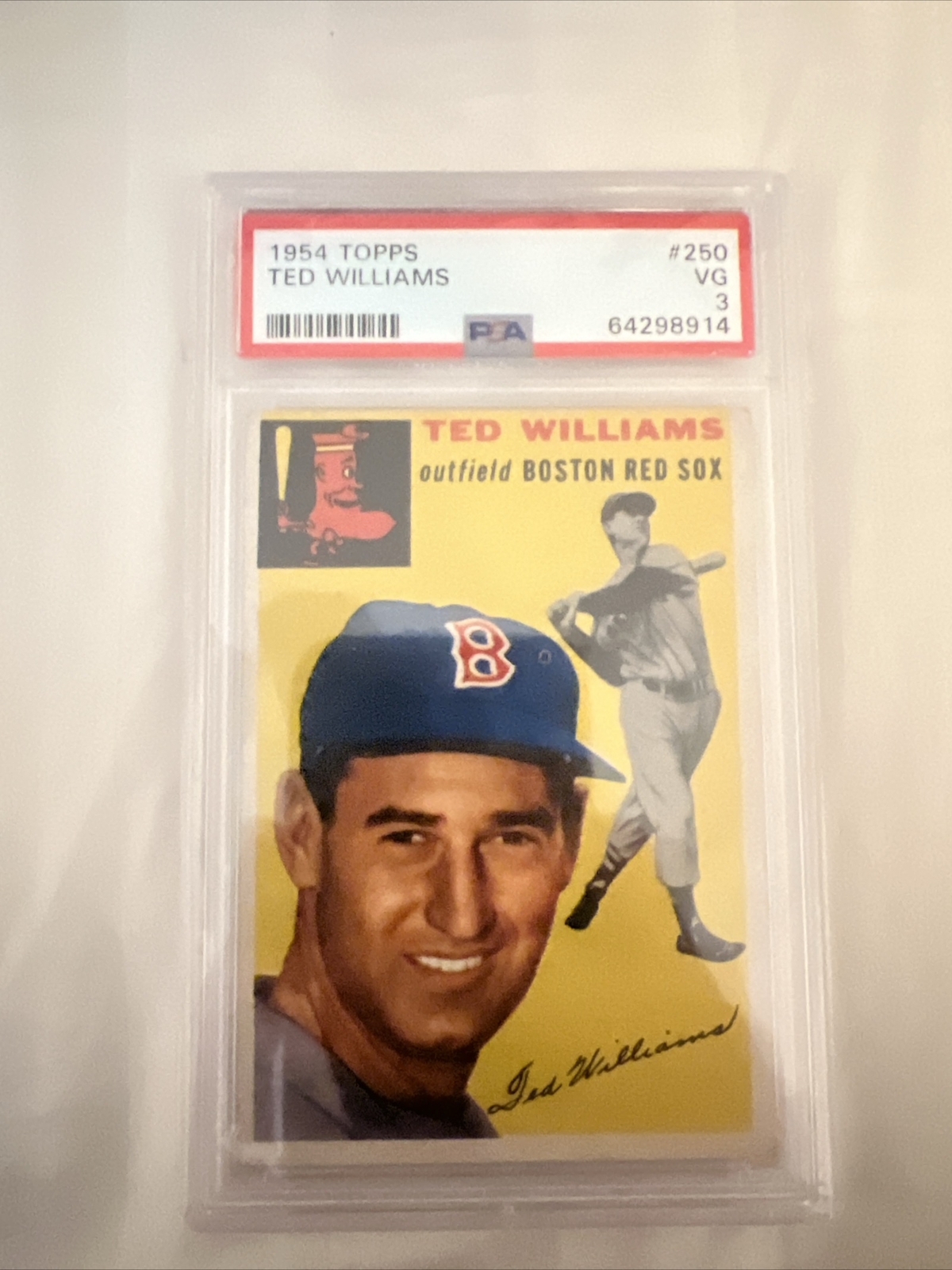1955 Topps Ted Williams Card #2 Boston Red Sox VG PSA 3 | eBay