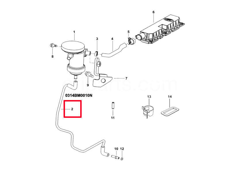 OEM Hose Separator to Oil Sump for Mahindra Pickup | eBay