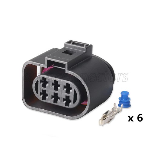 For VW Audi VAG - 1J0 973 733 - 6 Pin Sealed Female JPT Connector Plug ...