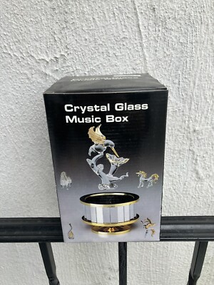 Lovebird crystal glass music box [NEW UNUSED] Perfect Gift For The ...