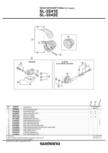 SHIMANO Nexus SL-3S41-E Revoshift SM-BC06 Bell Crank Unit - Y6P198030 ...