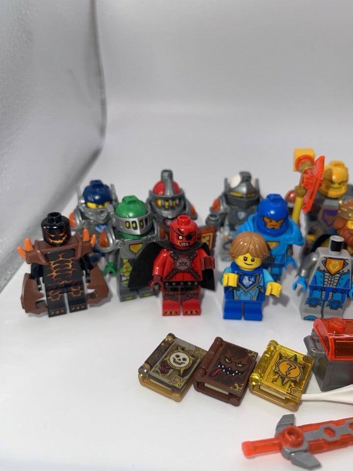 LEGO Nexo Knights Lot of Minifigs with Weapons and Accessories | eBay