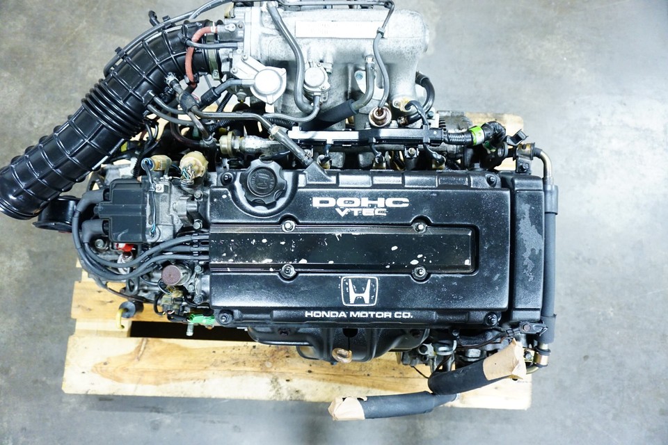 JDM 88-91 Honda Civic Si B16A 1.6L DOHC OBD0 VTEC Engine Only Acura ...