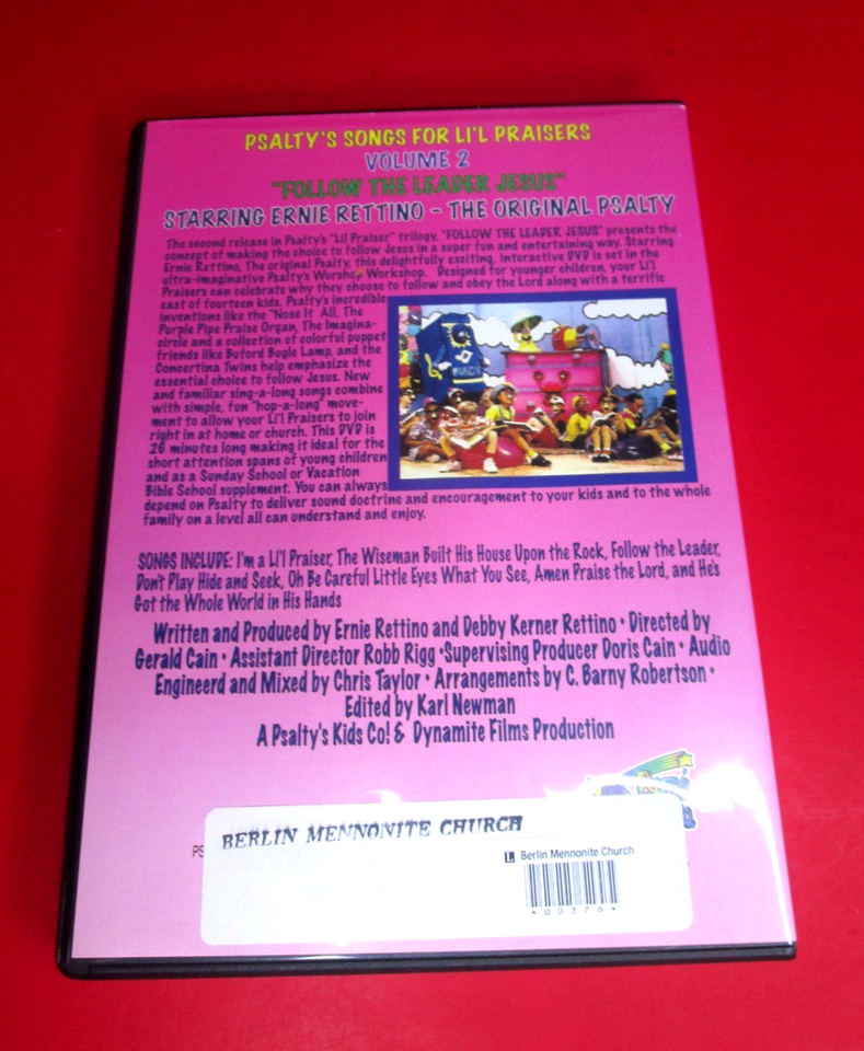 Psalty's Songs for Lil' Praisers Vol. 3 (DVD 1994)~Kid's Sing Along ...