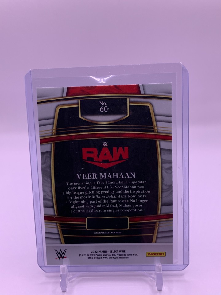 2022 WWE Select Veer Mahaan #60 Retail Red White Blue Concourse Base ...