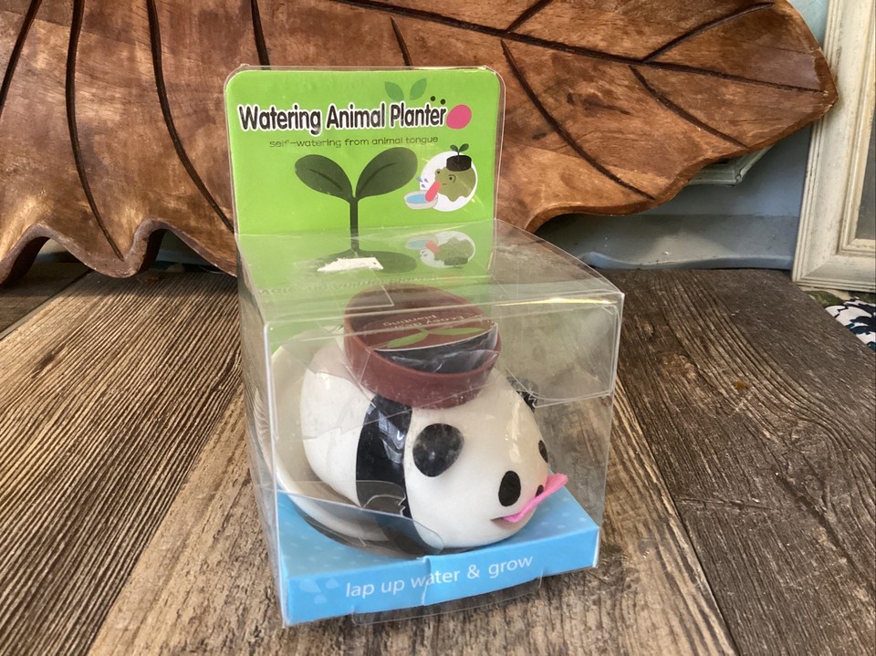 - Japan - Peropon Self Watering Animal Planter Panda Basil | eBay