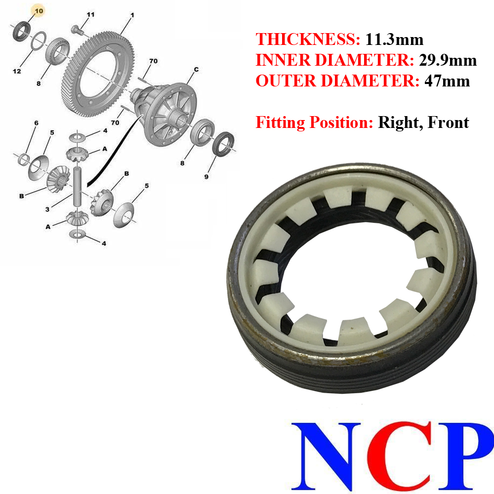PEUGEOT FIAT CITROEN OFF SIDE GEARBOX DRIVESHAFT OIL SEAL 312146 ...