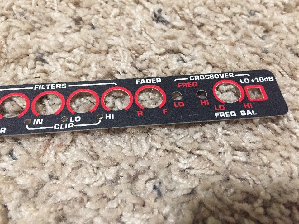Zapco SX Equalizer Logo Face Plate Red , Real Zapco Logo ! Rare | eBay