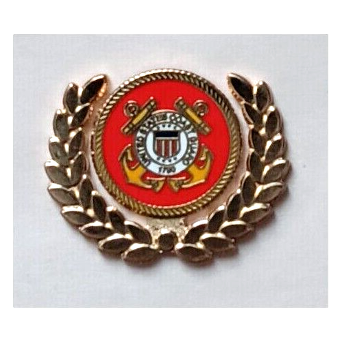 US Coast Guard USCG 1-1/4" (wreath crest) pin | eBay