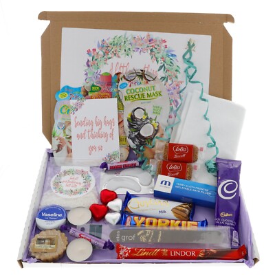 Chocolate Lover Letterbox Pamper Hamper Gift Chocolate & Pamper Hug In ...