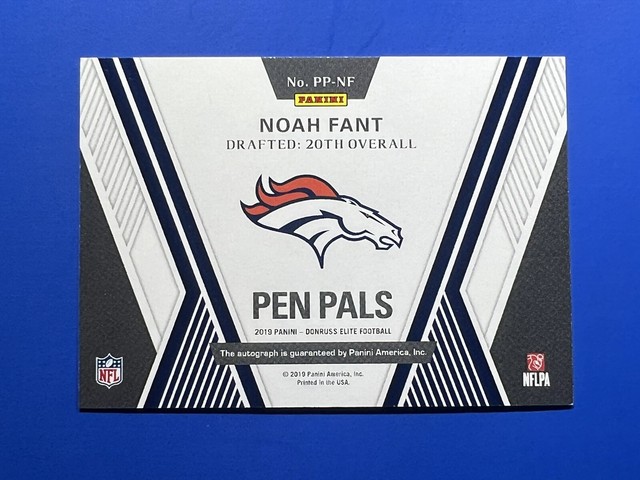 2019 Panini Donruss Elite - Pen Pals #PP-NF Noah Fant (AU, RC) for sale ...