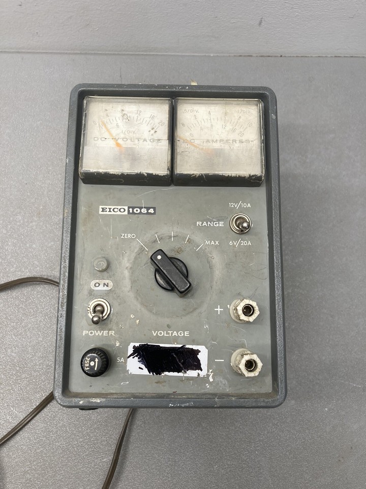 EICO model 1064 battery Eliminator & charger 117V | eBay