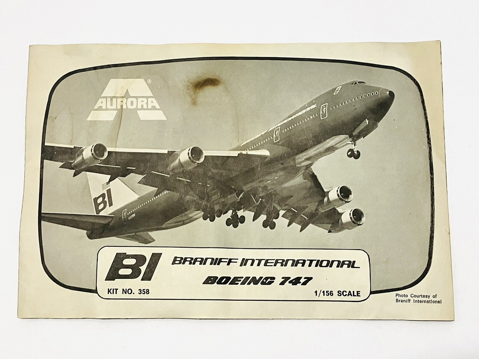 Vintage 1972 Aurora 1:156 Braniff Boeing 747 Model Kit | eBay