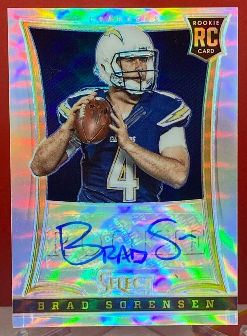 2013 Panini Select Silver Prizm /199 Brad Sorensen #161 Rookie Auto RC ...