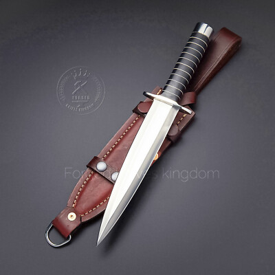 Rare!!! Custom Handmade D2 urban saigon Toothpick Dagger Black Micarta ...