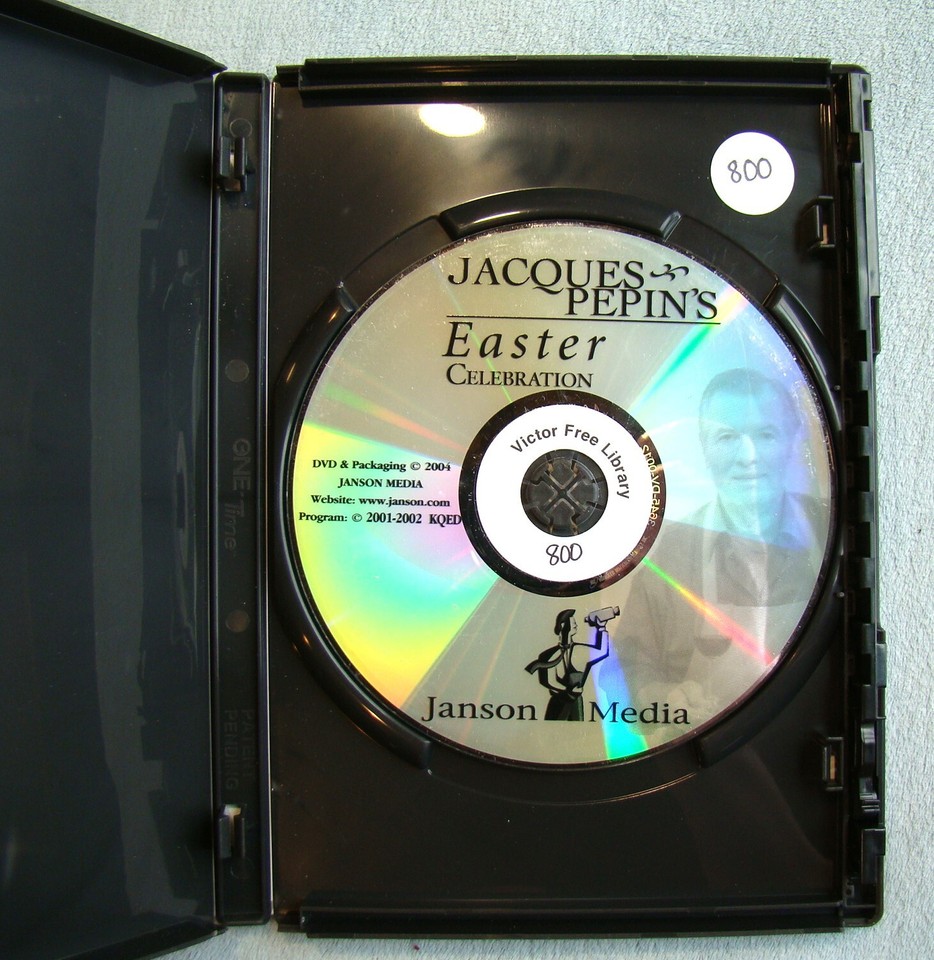 Jacques Pepin's Easter Celebration ~2005 DVD~ French Recipe Food ...