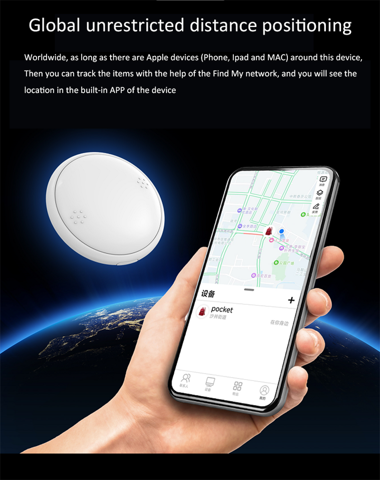 Tracking Air Tag Bluetooth Mini GPS Child Pet Finder Location Device ...