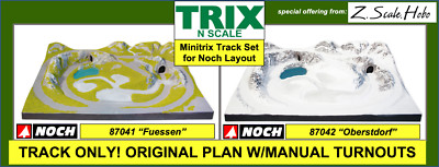 MiniTrix TRACK SET for NOCH Layout 87041/87042 N Scale *NEW*USA DEALER ...