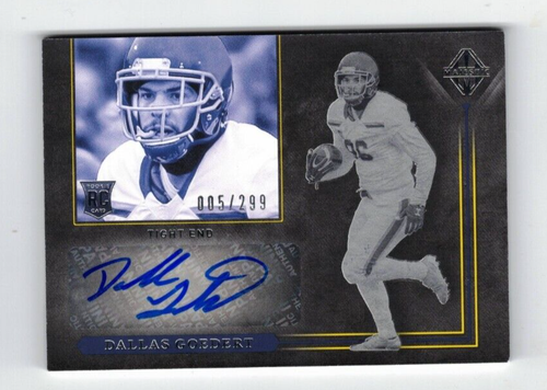 2018 PANINI MAJESTIC SIGNATURES DALLAS GOEDERT ROOKIE AUTO CARD (SN #5/ ...