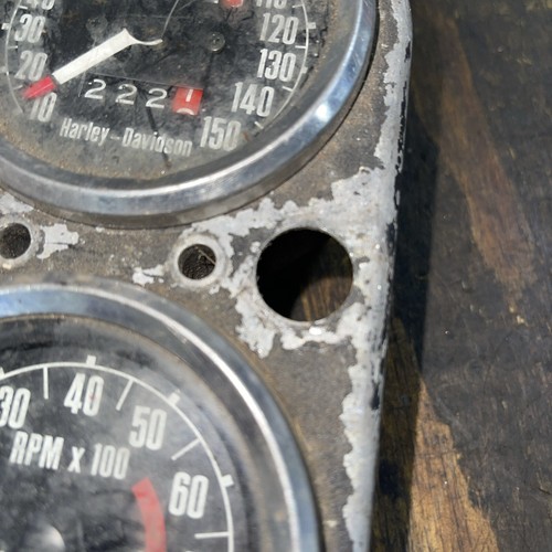 Harley Shovelhead Super Glide Low Rider Speedometer Speedo Tach Gauge ...